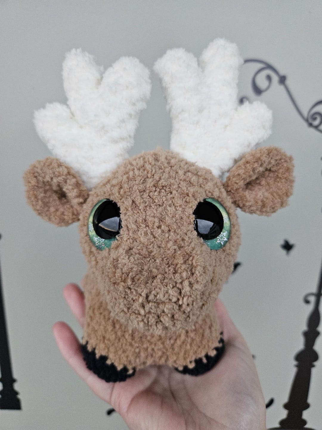 Crochet Rowan the Chibi Reindeer Plushie, Amigurumi Reindeer, Crochet ...