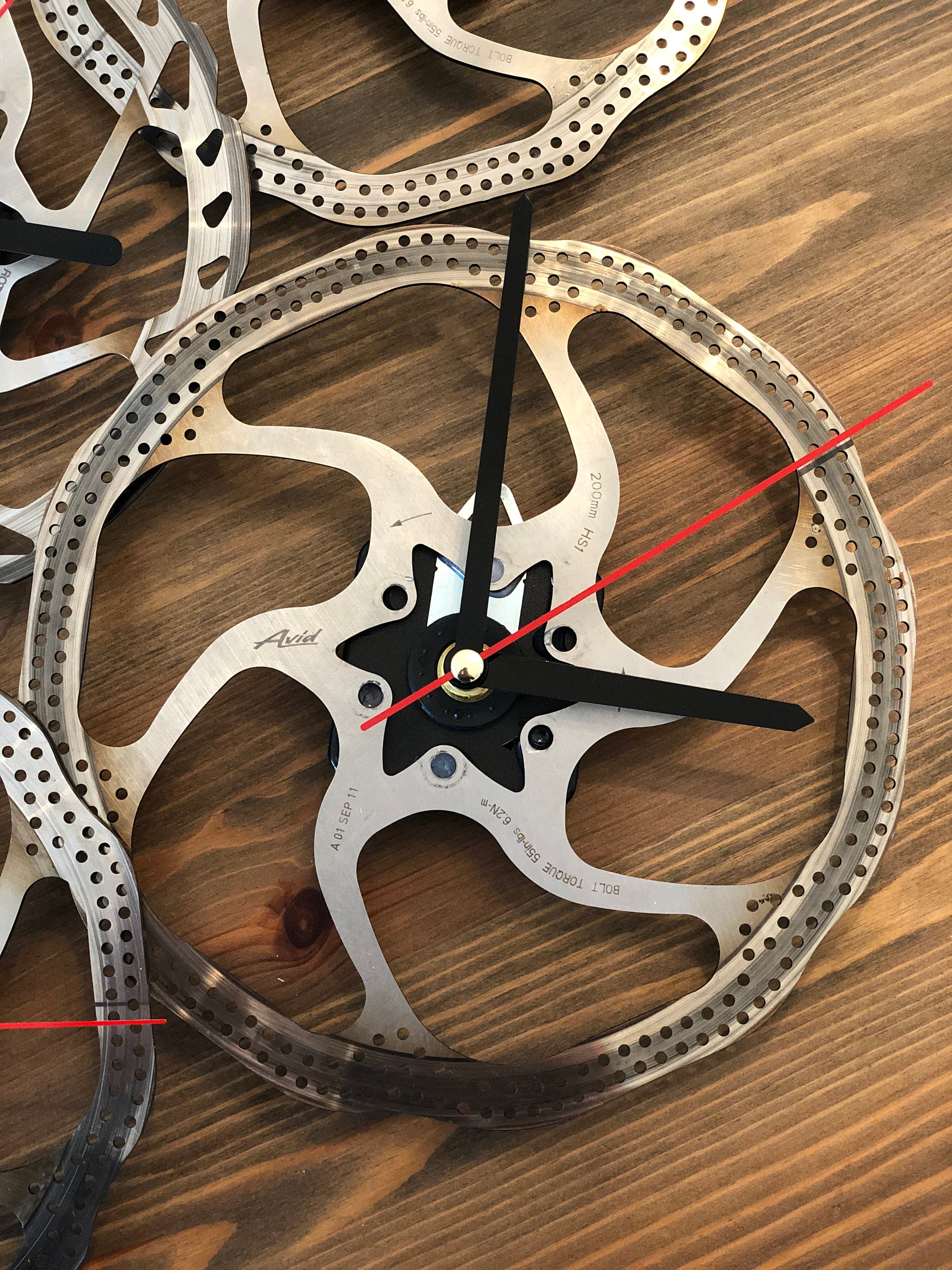 Wall Clock Made of Bicycle MTB Mountain Bike Brake Discs Gift - Etsy UK