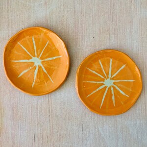 Handmade Clay / Ceramic Fruit Trinket Dish, Jewelry Tray - Fruit Tray ...