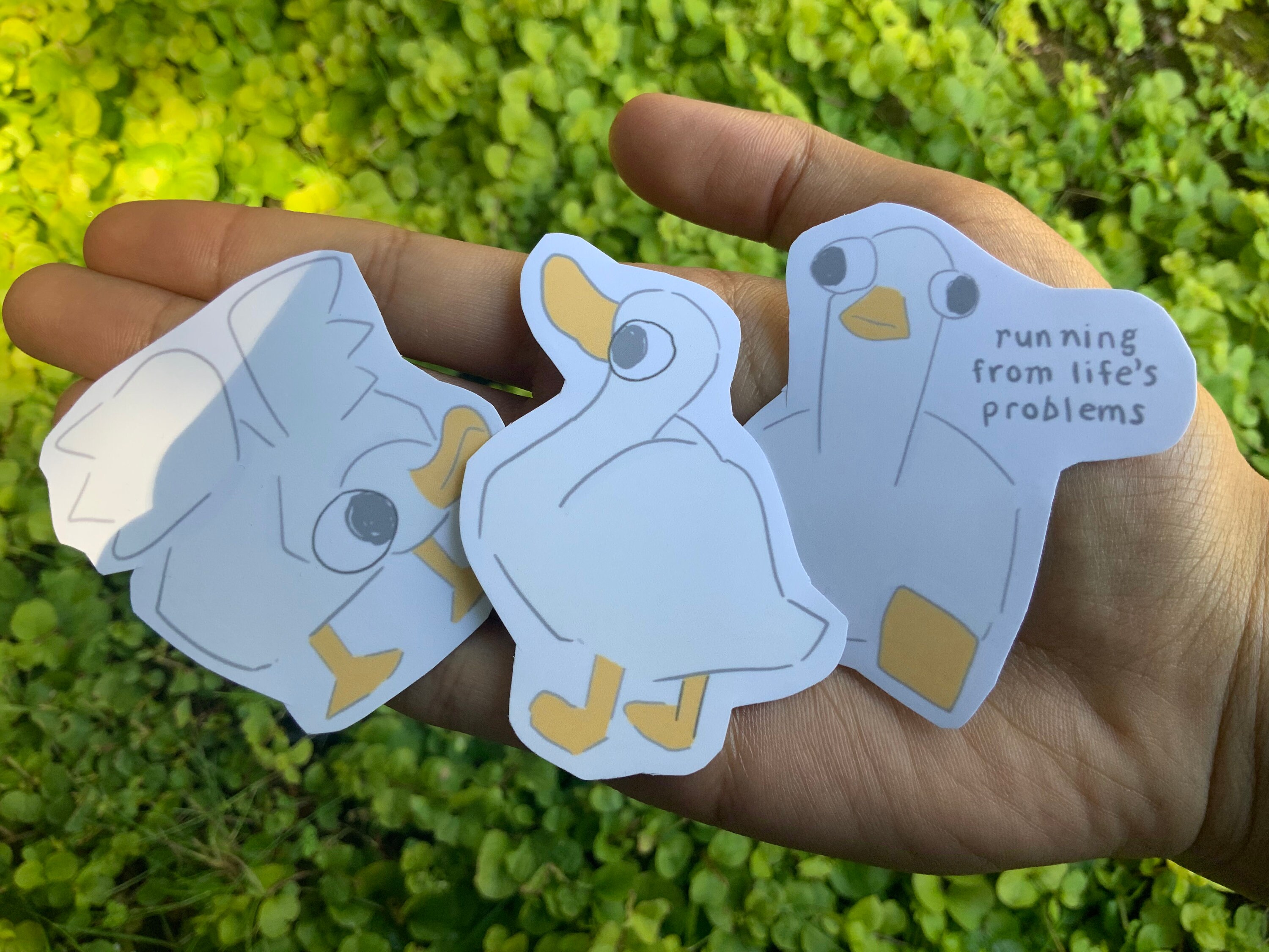 Chaotic Duck Sticker Pack Trio Aesthetic Handmade for Phone Cases ...