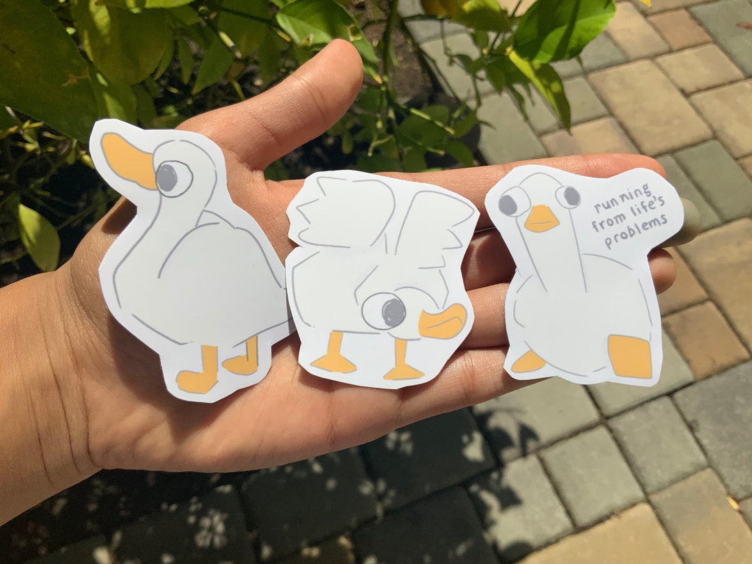 Chaotic Duck Sticker Pack Trio Aesthetic Handmade for Phone Cases ...