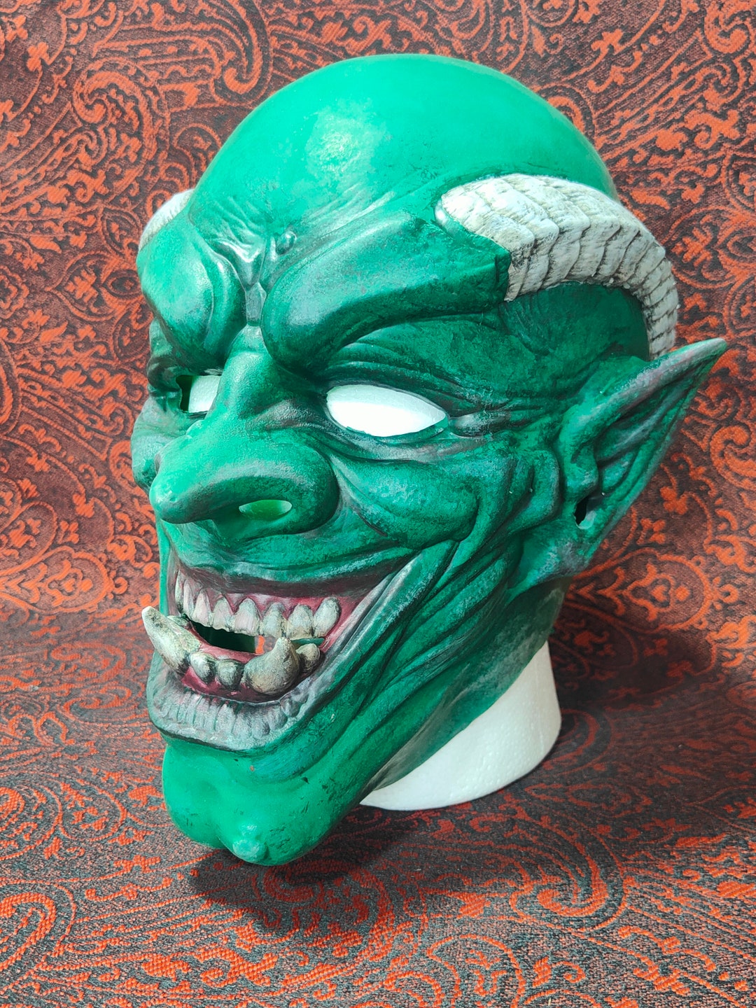 Green Hobgoblin Latex Mask Ready to Ship - Etsy