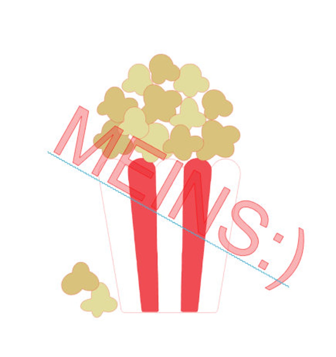 Popcorn SVG DXF Plotterdatei Datei | Etsy