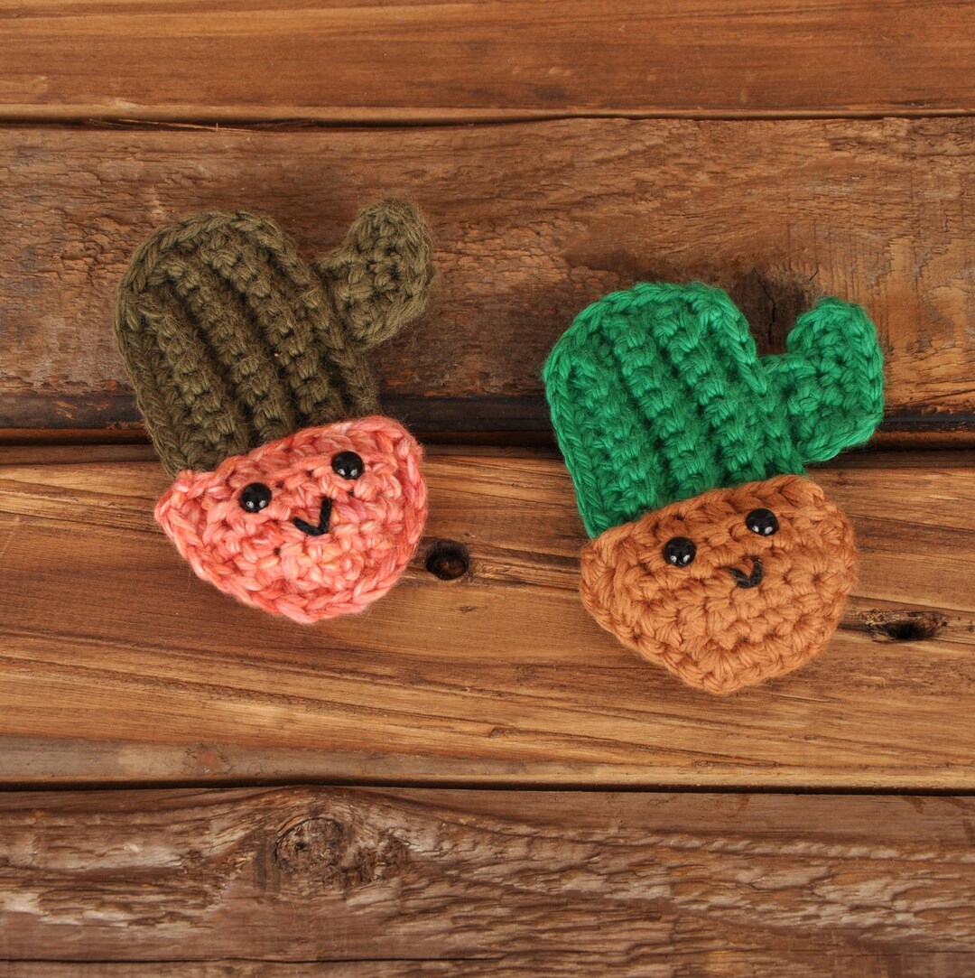 Cactus Magnet, Fridge Magnet, Crochet Cactus, Crochet Plant, Crochet ...