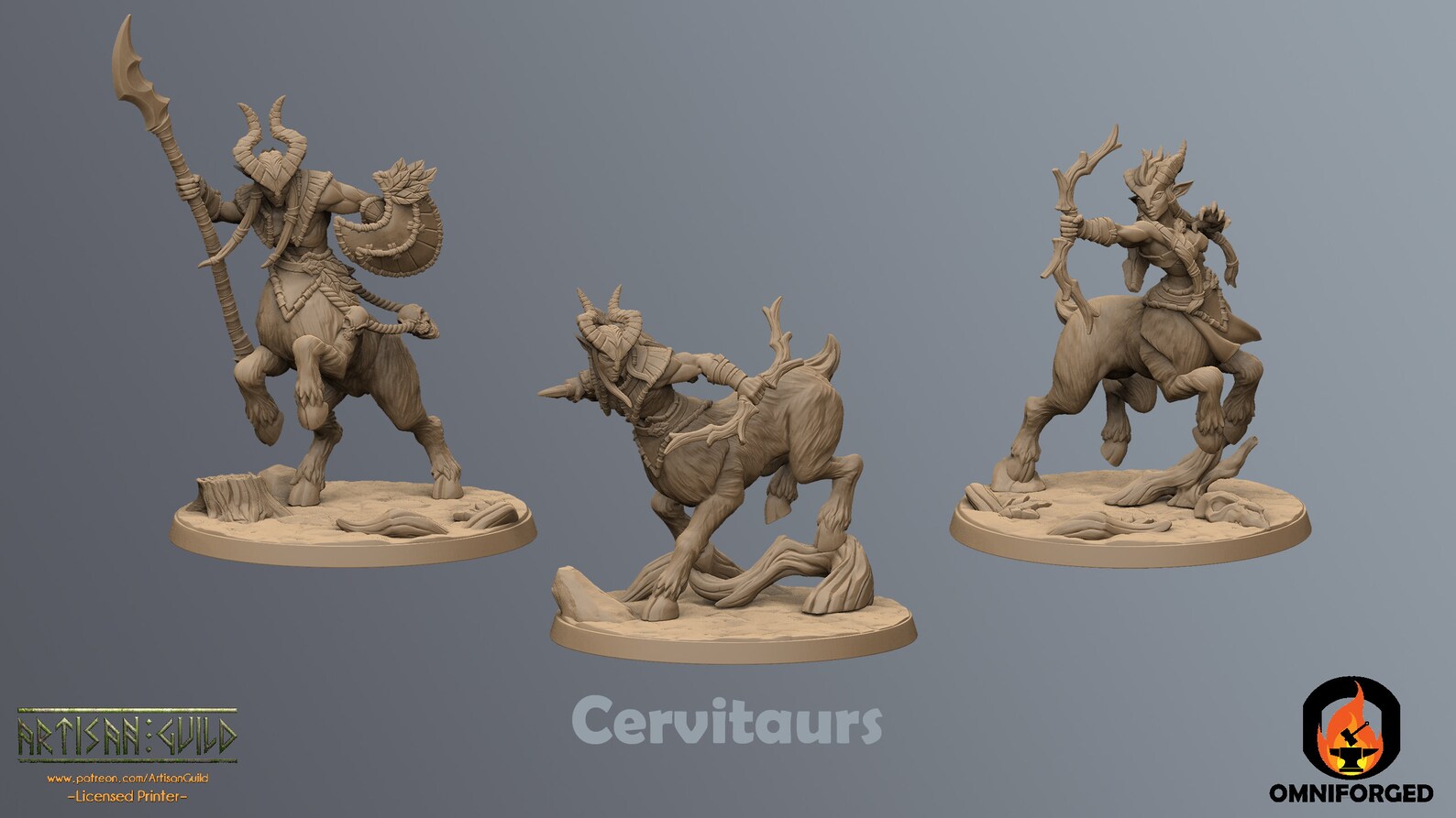 Arverian Cervitaurs Artisan Guild 32mm Table Top Gaming - Etsy