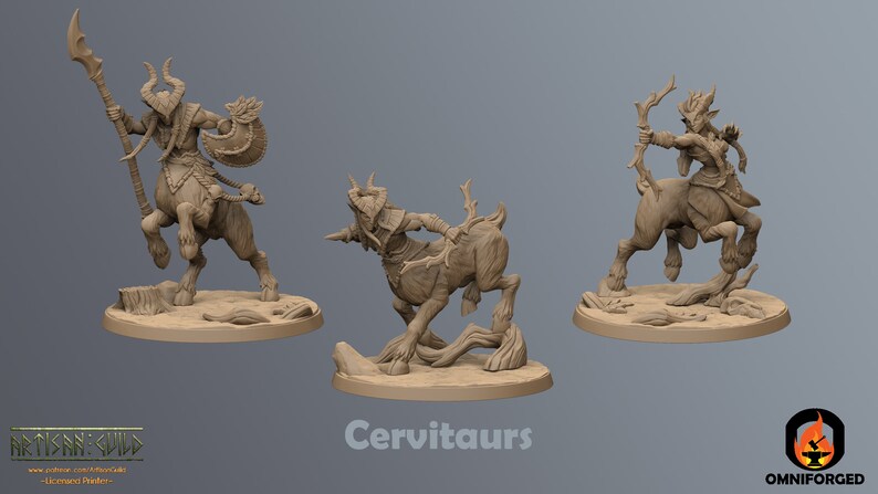 Arverian Cervitaurs Artisan Guild 32mm Table Top Gaming - Etsy