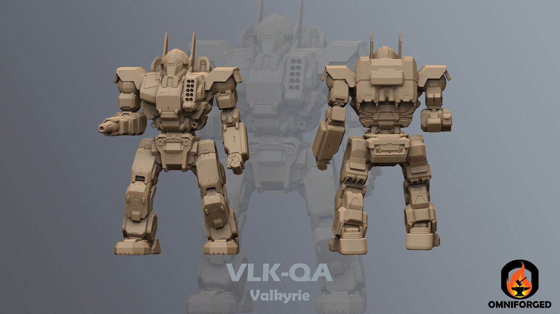 Valkyrie Alternate Battletech Miniature VLK-QA - Etsy