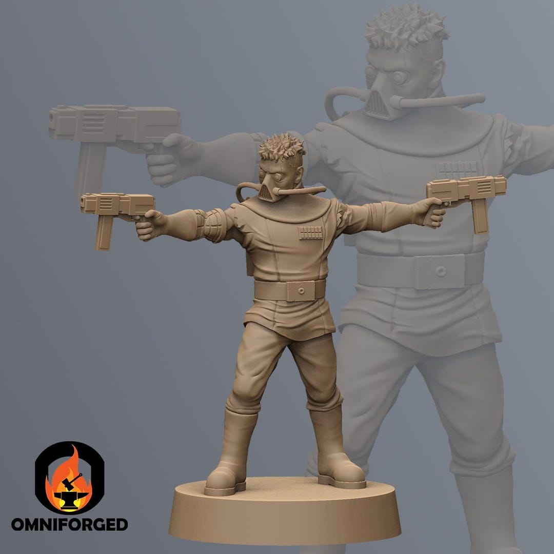 Authority Grand Moff Cyborg SW Legion RPG 3D Printed Sci-fi Miniature ...