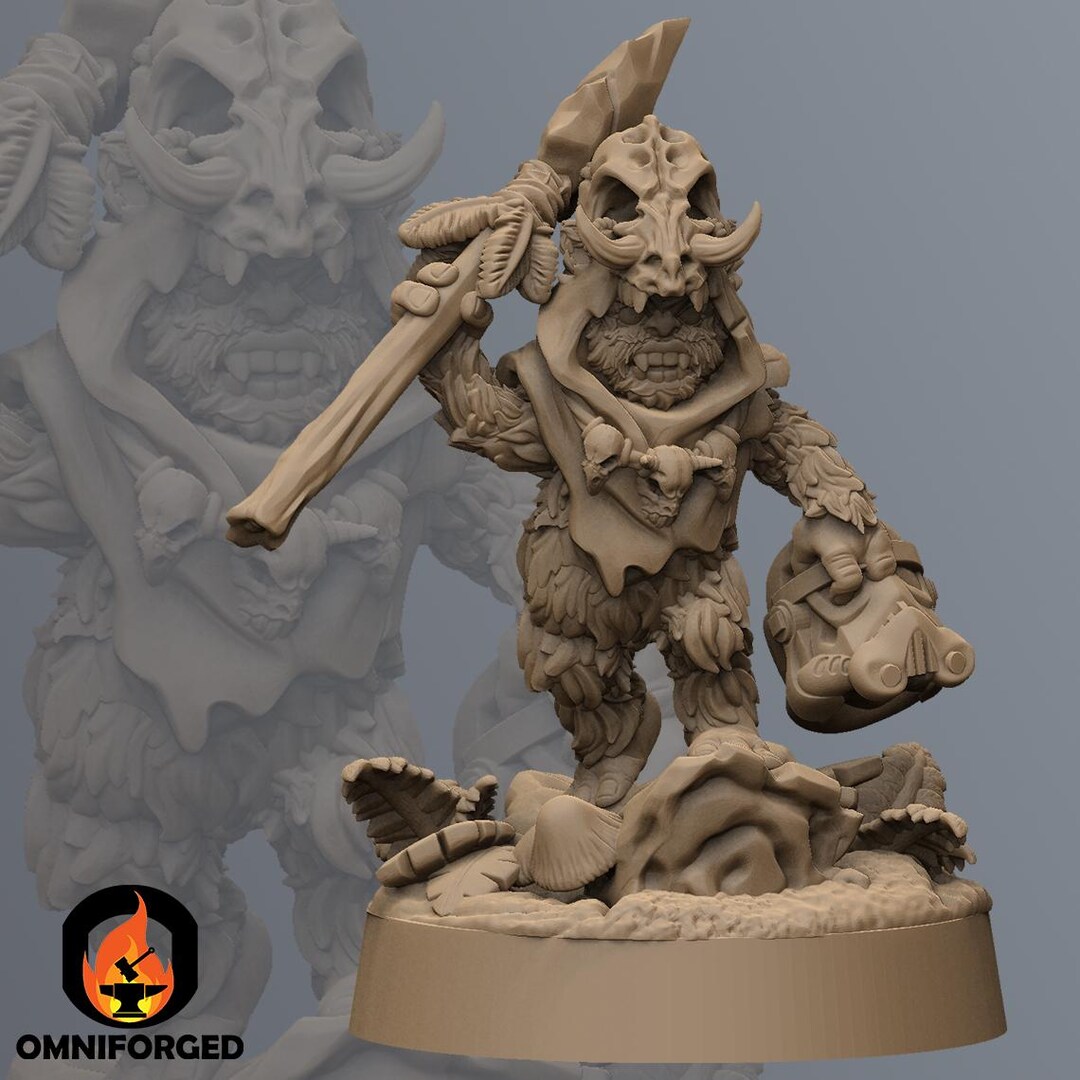 Ewok Leader With Spear Endor SW Legion Miniature Mini RPG Sci-fi - Etsy