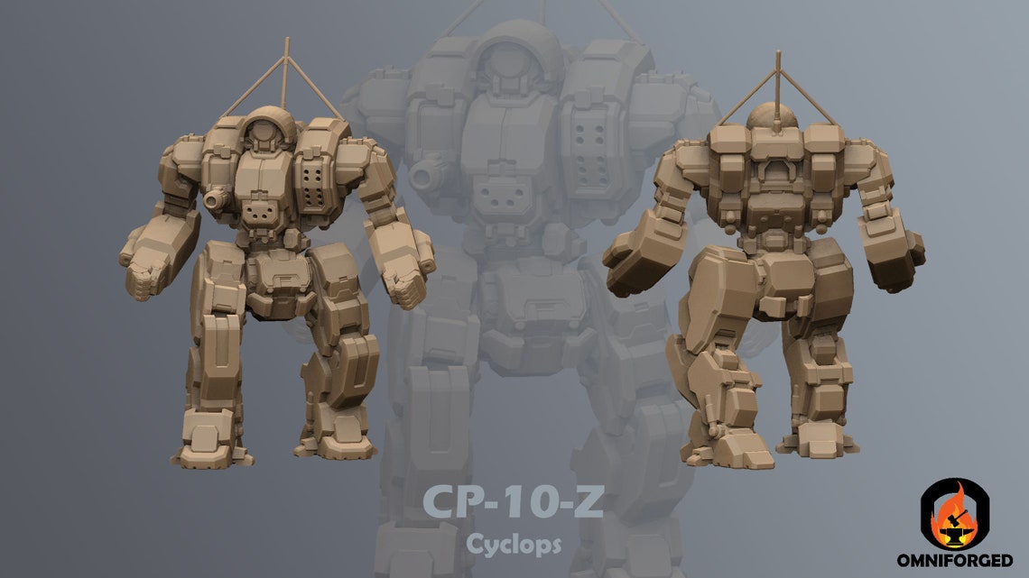 Cyclops Alternate Battletech Miniature CP-10-Z - Etsy