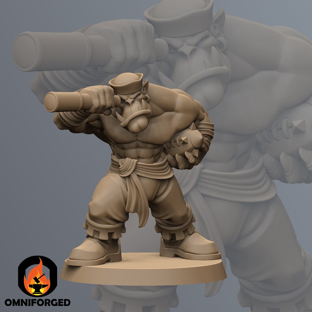 Orc Pirate Thrower Team Baorcudas Fantasy Football Punga Miniatures 3D Printed Figure - Etsy