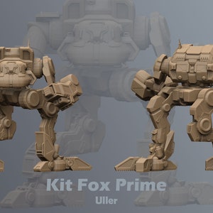 Uller Alternate Battletech Miniature Kit Fox Prime Mechwarrior - Etsy