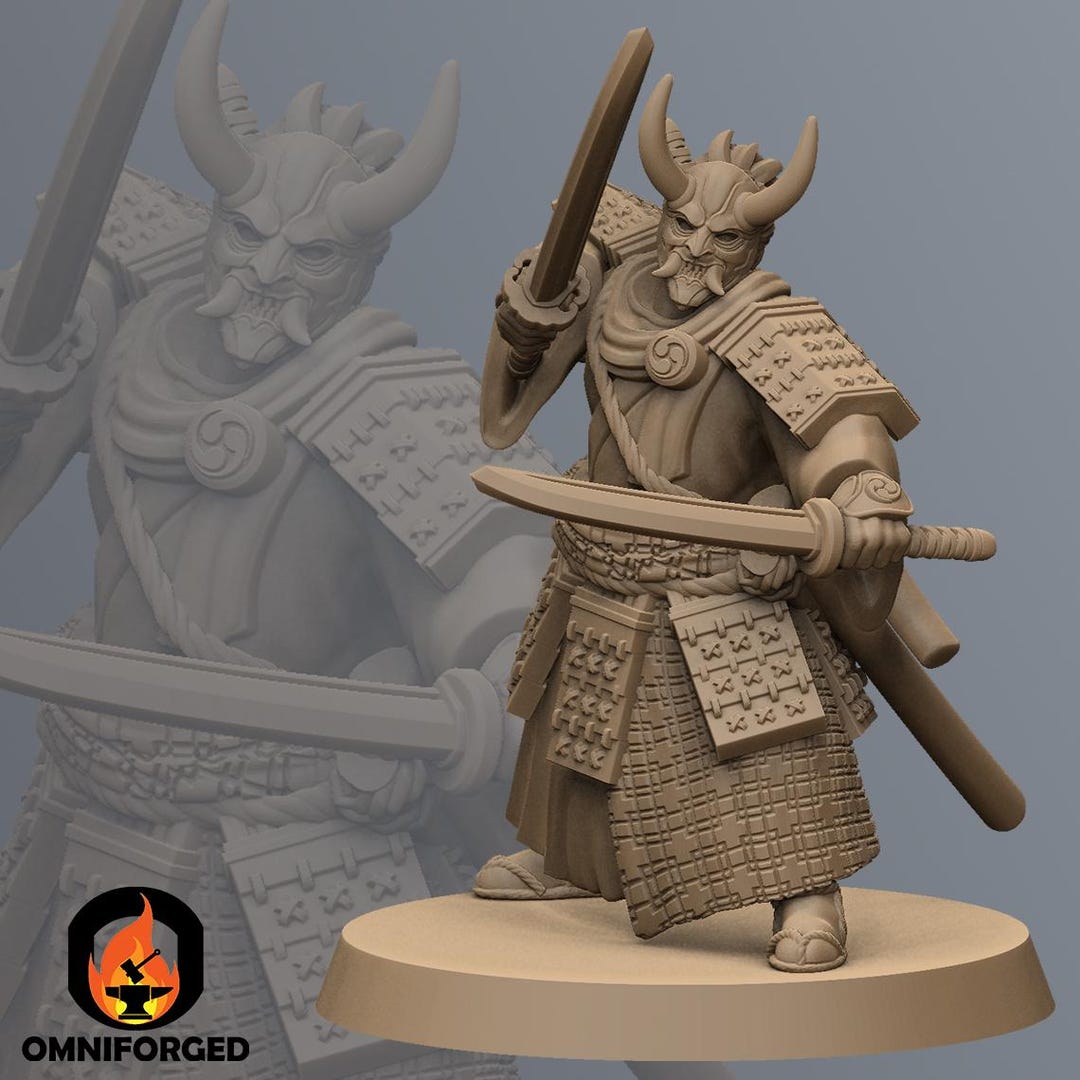 Ronin Hero | Kyoushuneko | Table Top Gaming Mini | RPG | D&D | 3D ...