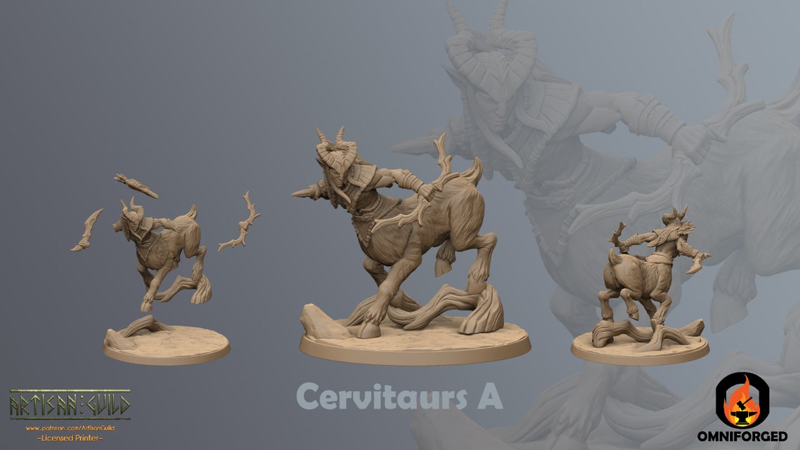 Arverian Cervitaurs Artisan Guild 32mm Table Top Gaming - Etsy