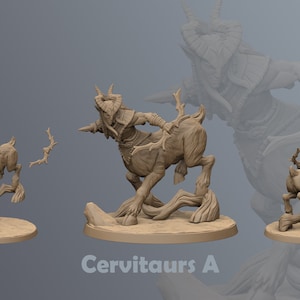 Arverian Cervitaurs Artisan Guild 32mm Table Top Gaming RPG D&D 3D ...