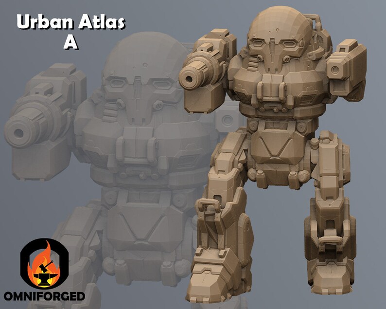 Atlas Urbanmech Alternate Battletech Miniature AUM-1 - Etsy