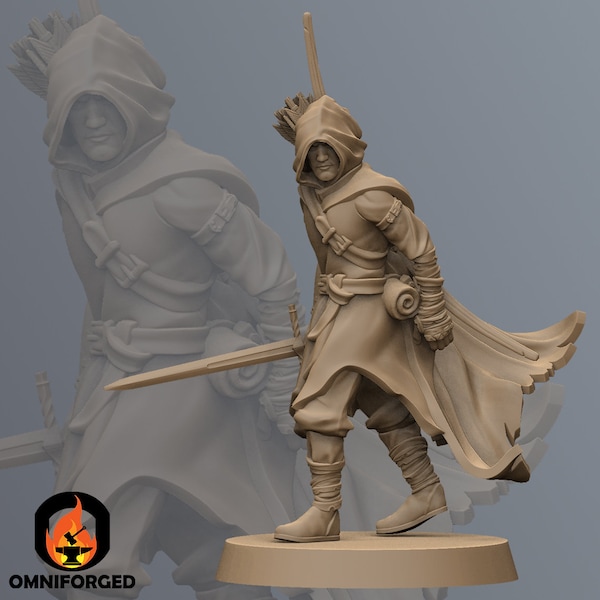 Human Ranger Miniature - Etsy