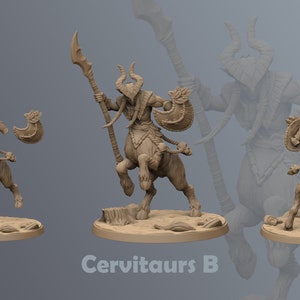 Arverian Cervitaurs Artisan Guild 32mm Table Top Gaming RPG D&D 3D ...