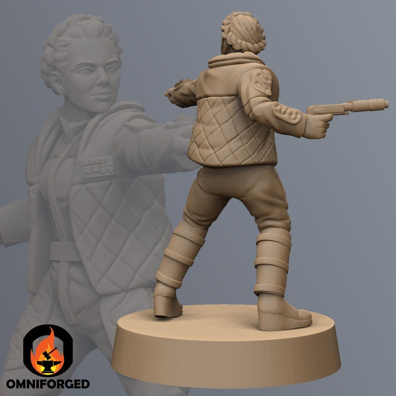 Hoth Princess Leia SW Legion RPG 3D Printed Sci-fi Miniature Mini - Etsy