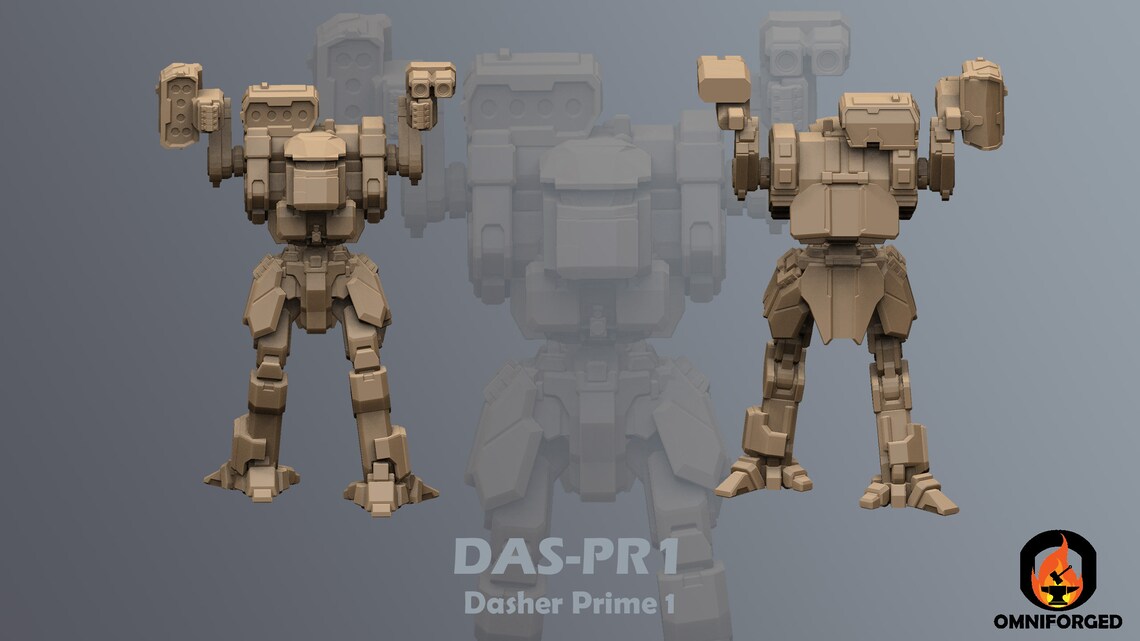 Dasher Prime 1 Alternate Battletech Miniature DAS-PR1 - Etsy