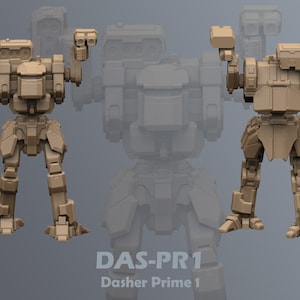 Dasher Prime 1 Alternate Battletech Miniature DAS-PR1 Mechwarrior - Etsy