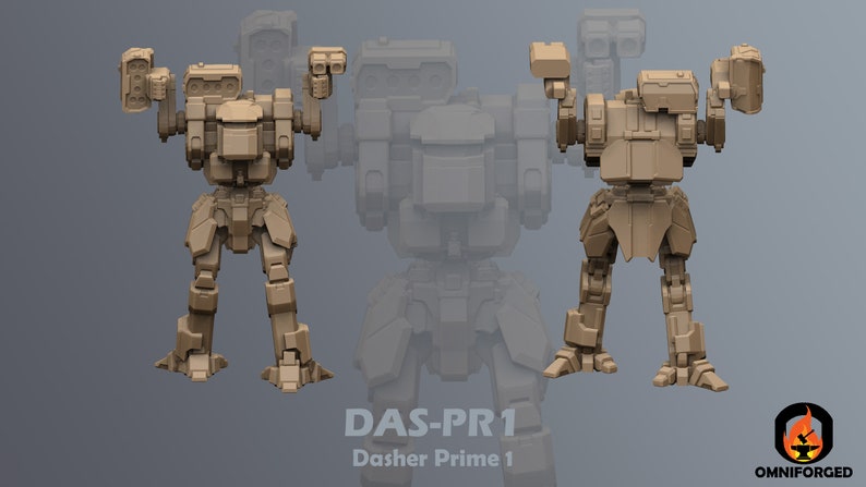Dasher Prime 1 Alternate Battletech Miniature DAS-PR1 - Etsy