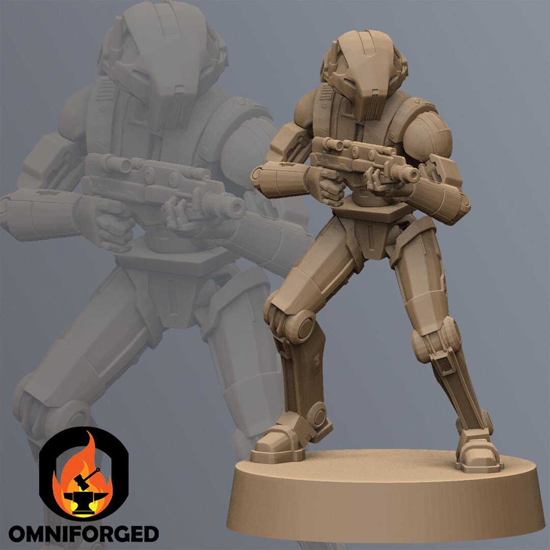 Ancient Assassin Droid SW Legion RPG 3D Printed Sci-fi Miniature Mini ...