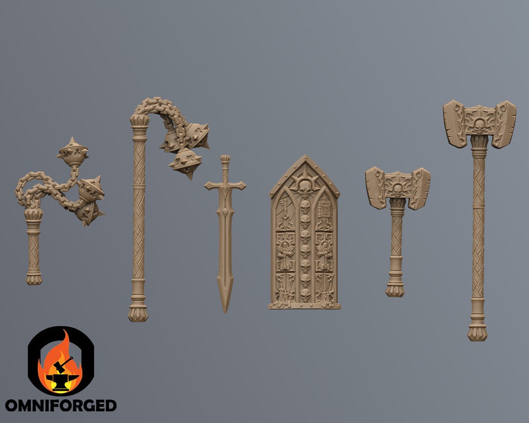 Requiem Brotherhood Weapons Artisan Guild Modular Weapons Table Top ...