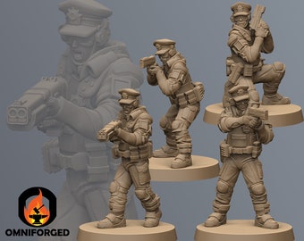 Cyberpunk Cop Miniature - Etsy