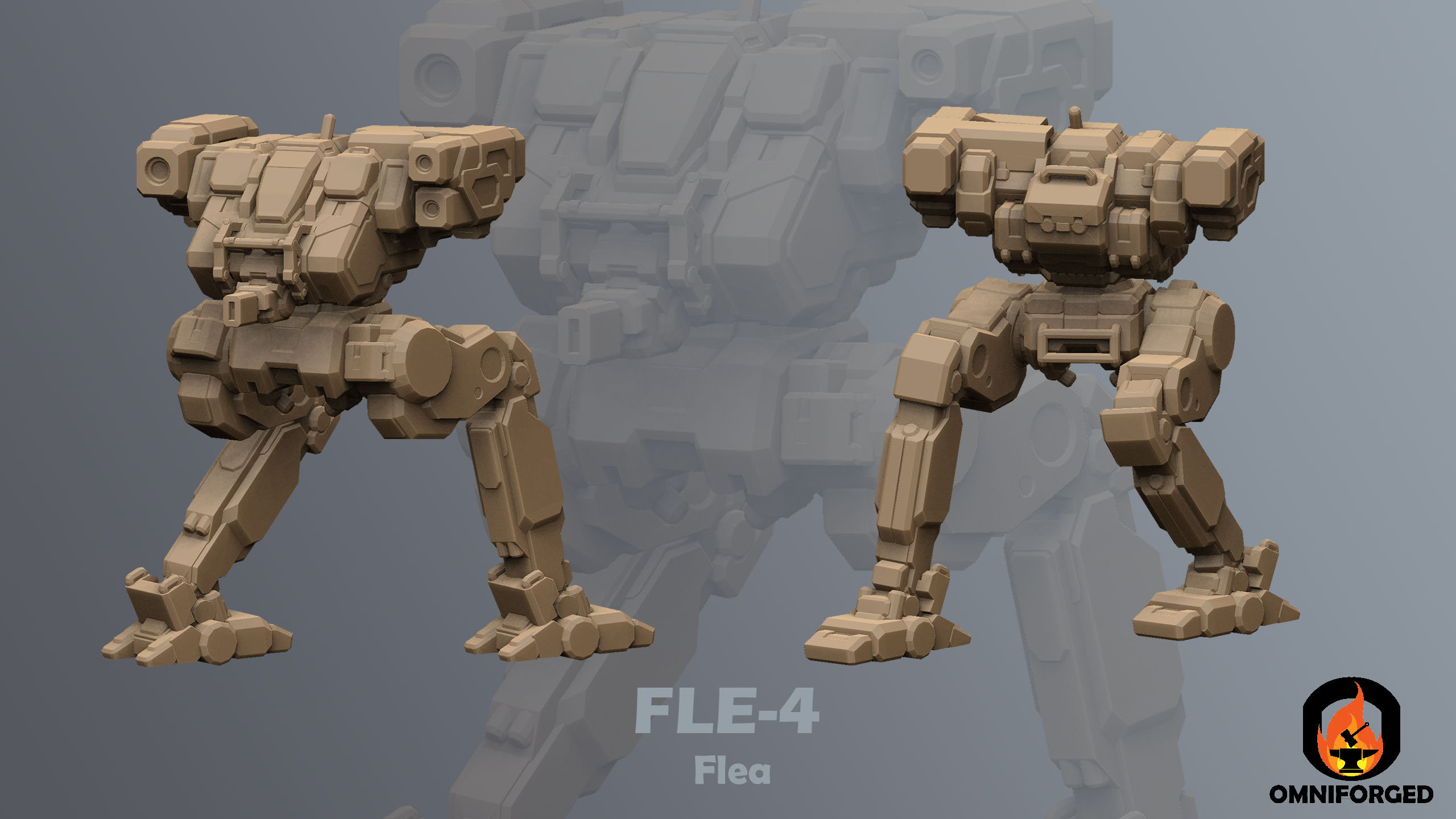 Flea Alternate Battletech Miniature FLE-4 Mechwarrior - Etsy