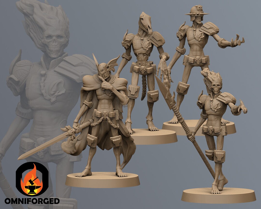 Law Breakers Cyberpunk Papsikels Tabletop Gaming 3D Printed Miniature ...