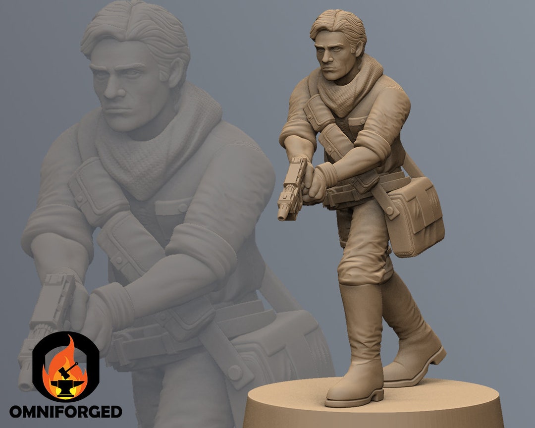 New Epic Pilot Black Remnant Tabletop Gaming 3D Printed Miniature - Etsy