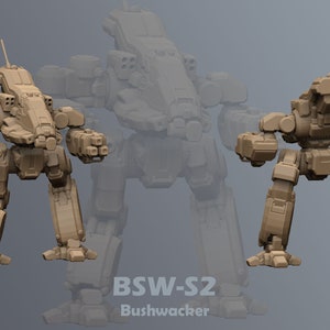 Bushwacker Alternate Battletech Miniature BSW-S2 Mechwarrior - Etsy