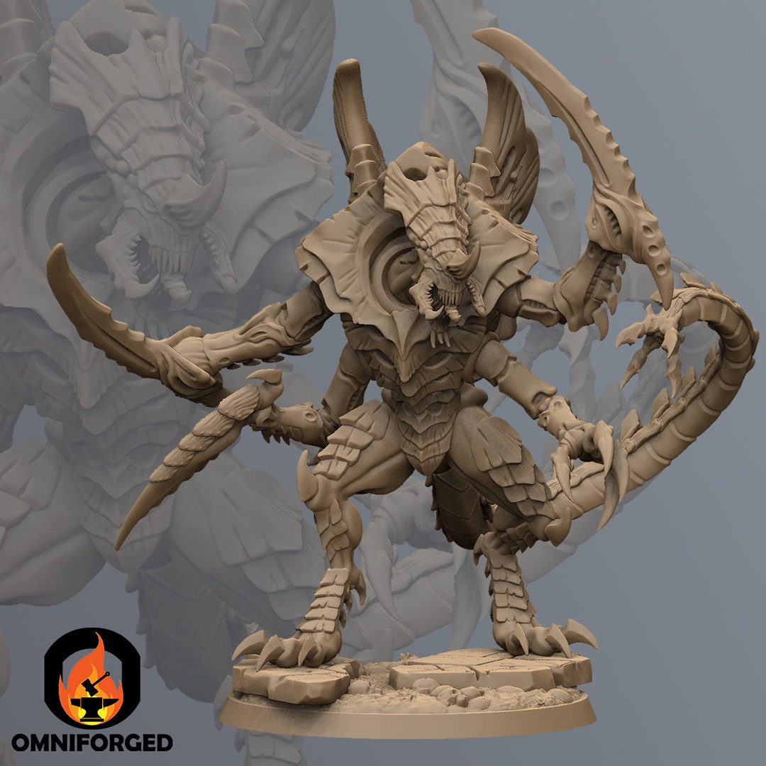 Xenarid Nyxar Space Bugs Station Forge 3D Printed Miniature - Etsy