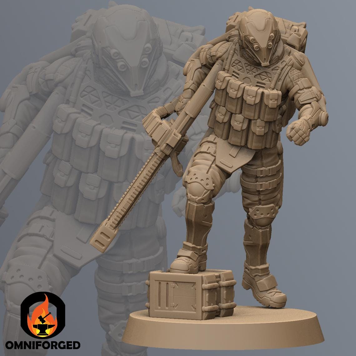 Elijah Cyberpunk Unit9 3D Printed RPG Sci-fi Miniature Mini Figure 32mm ...