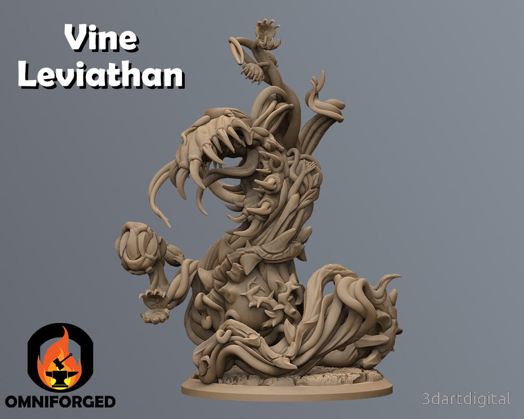 Vine Leviathan 3D Art Digital Table Top Gaming RPG D&D - Etsy