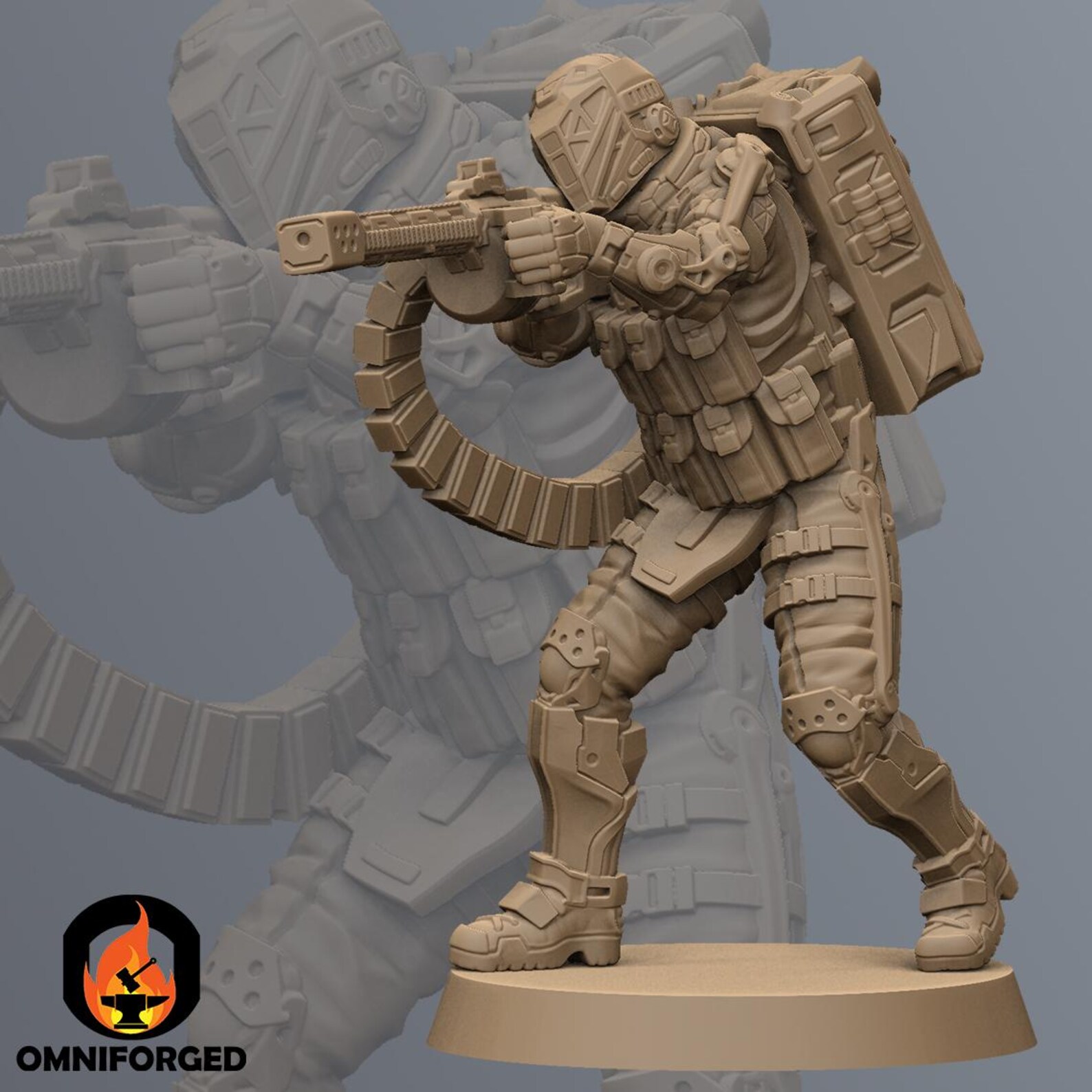 Elijah Cyberpunk Unit9 3D Printed RPG Sci-fi Miniature Mini Figure 32mm ...