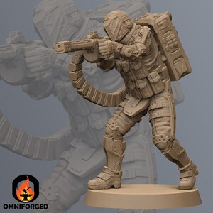 Elijah Cyberpunk Unit9 3D Printed RPG Sci-fi Miniature Mini Figure 32mm ...