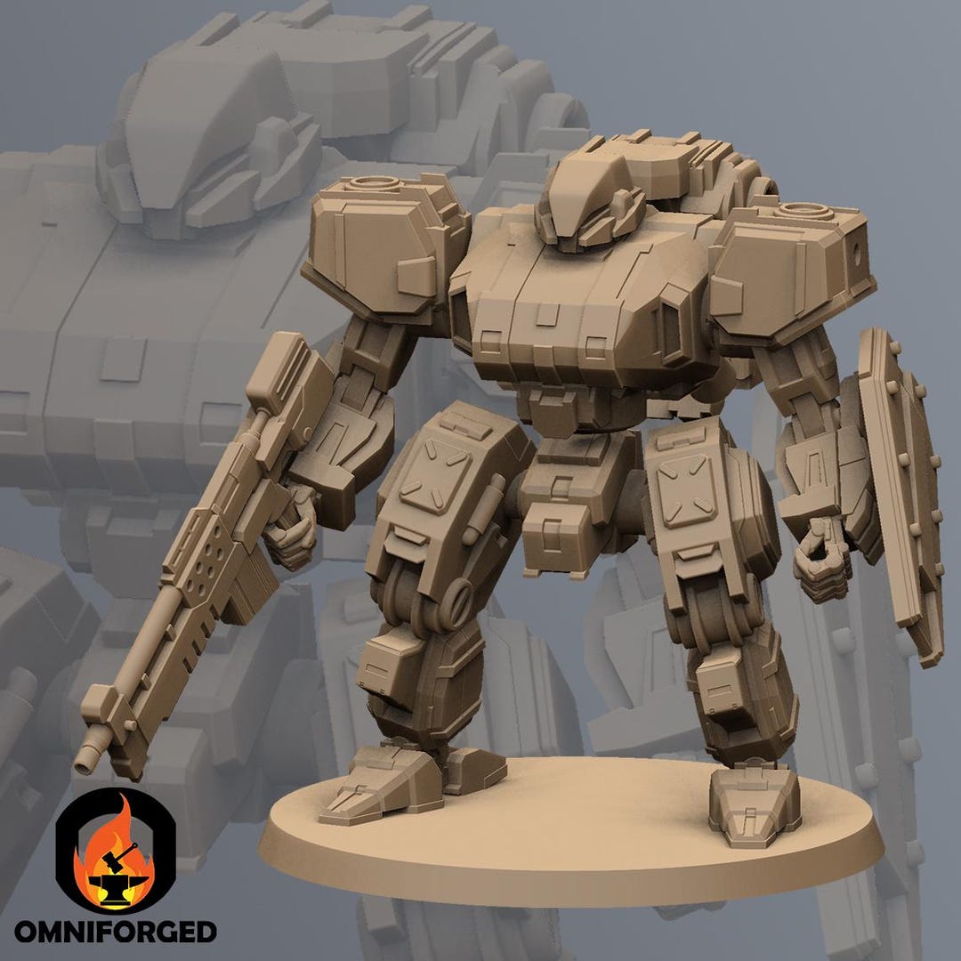 Armored Frame Anigma Cyberpunk Papsikels 3D Printed RPG Sci-fi ...