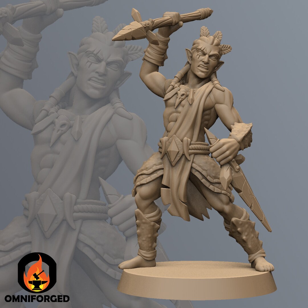 Elf Hunter Fighter Warrior Zargoth the Wild Hunter Sands of Markorell D ...