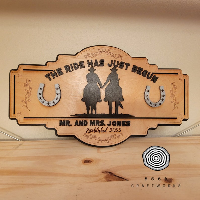 Wedding Sign, Western Theme, Anniversary Gift, Horses - Etsy
