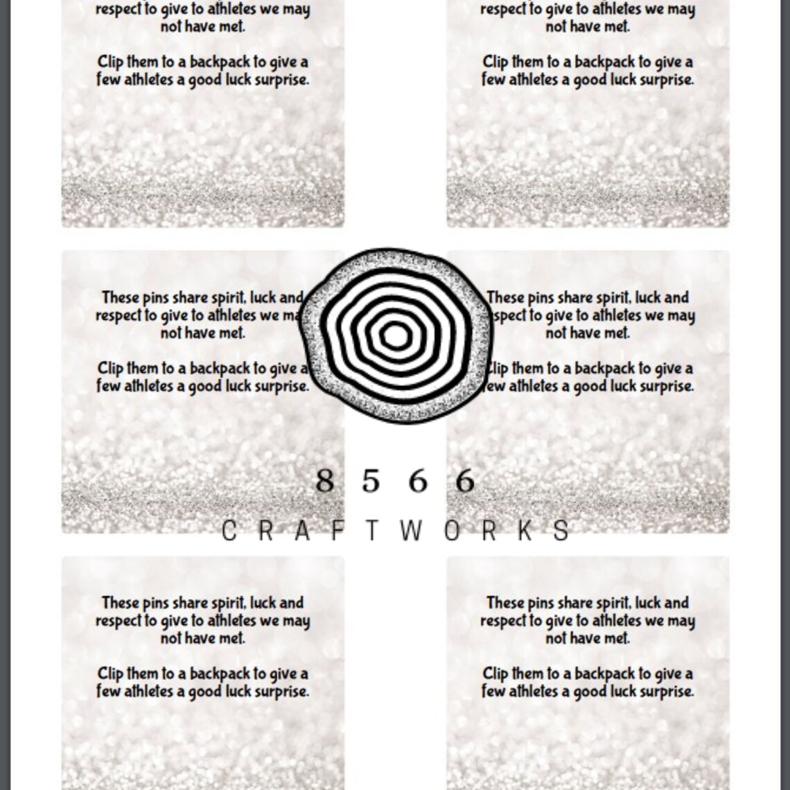 Good Luck Pin Saying Cheerleading Pin Poem Cheer Clothes Pin - Etsy