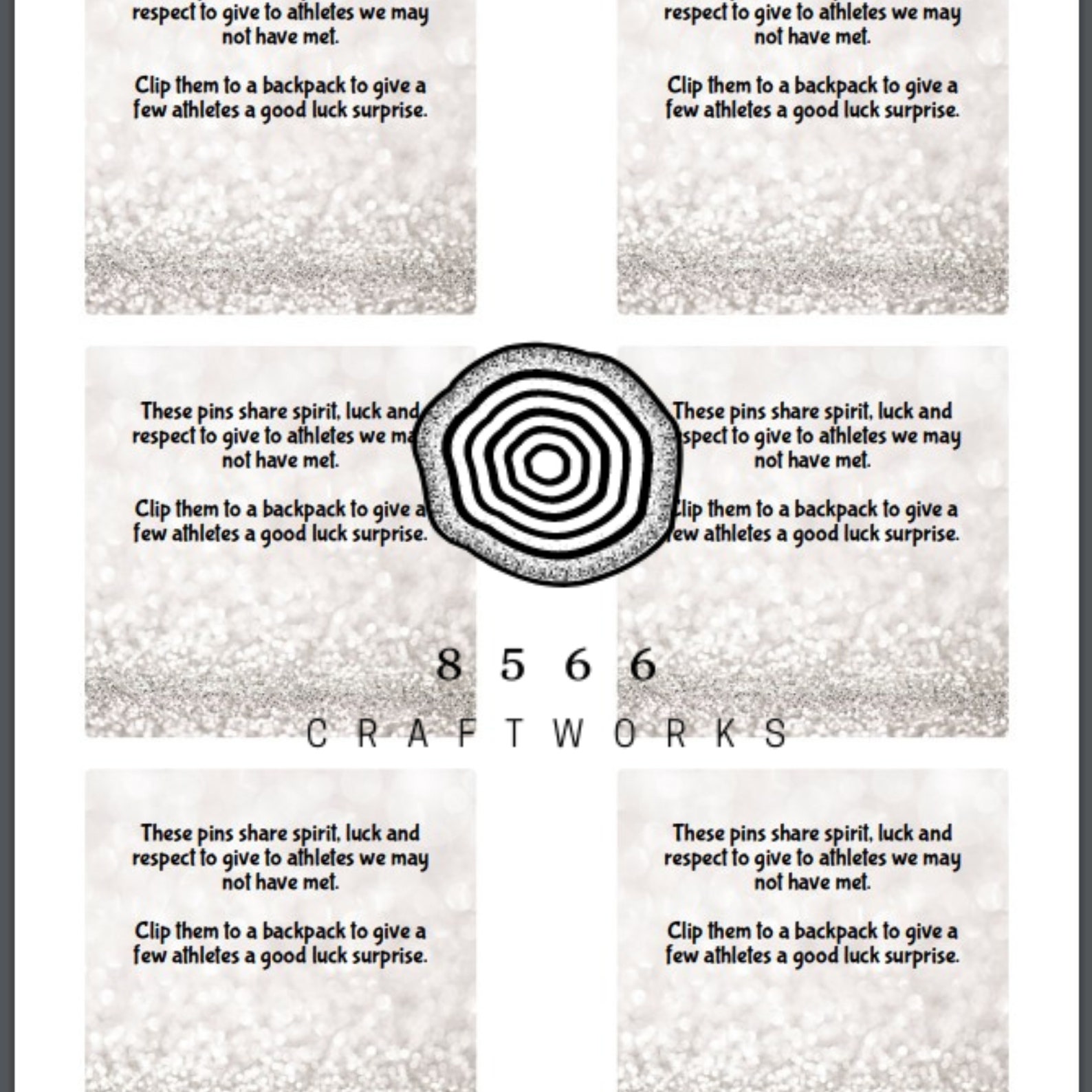 Good Luck Pin Saying Cheerleading Pin Poem Cheer Clothes Pin - Etsy