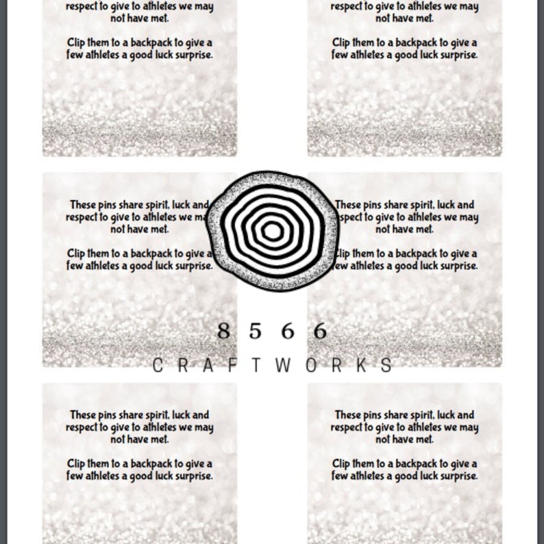 Good Luck Pin Saying Cheerleading Pin Poem Cheer Clothes Pin - Etsy