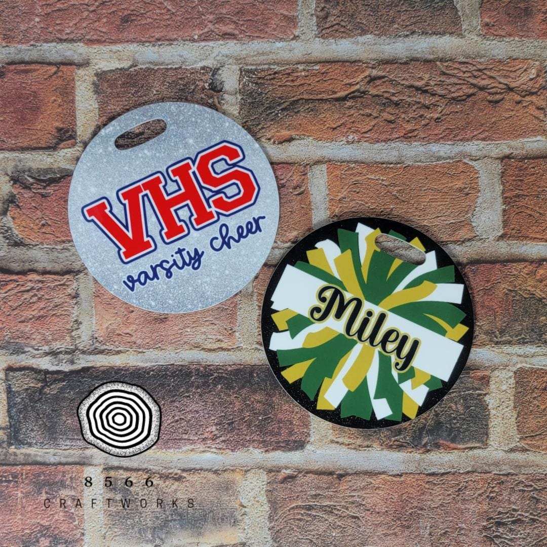 Personalized Cheerleader Bag Tags, Cheer Luggage Tags, Cheer ...