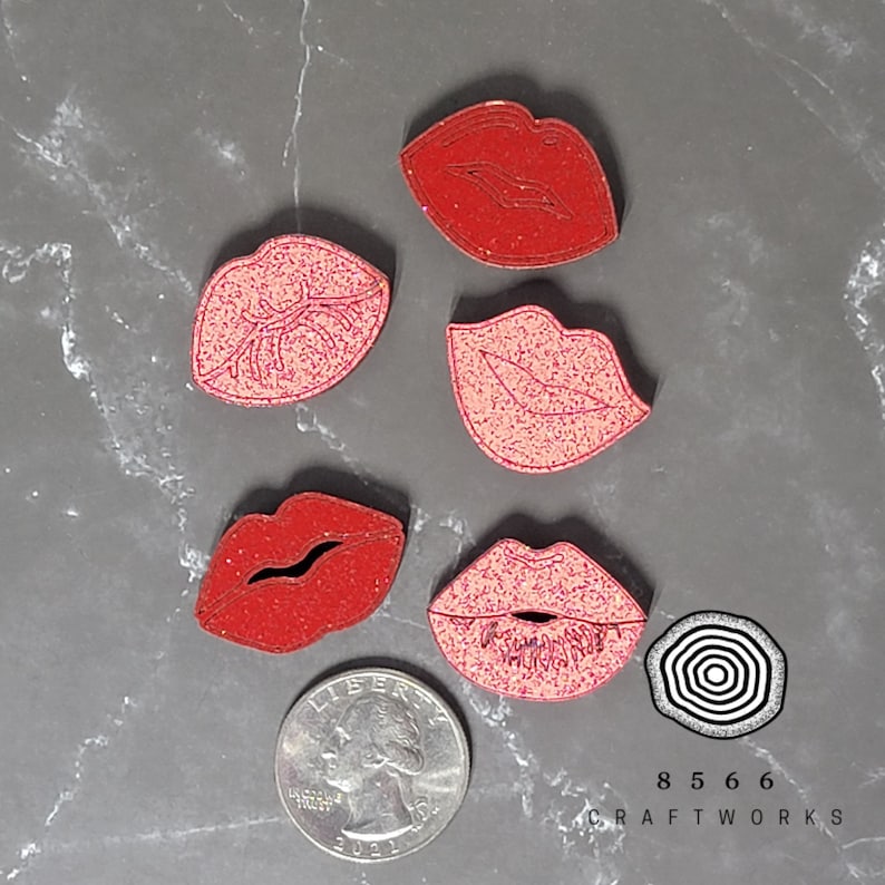 Cheerleading Lips, Cheer Pin Decorations, Lucky Cheer Lip Charm - Etsy