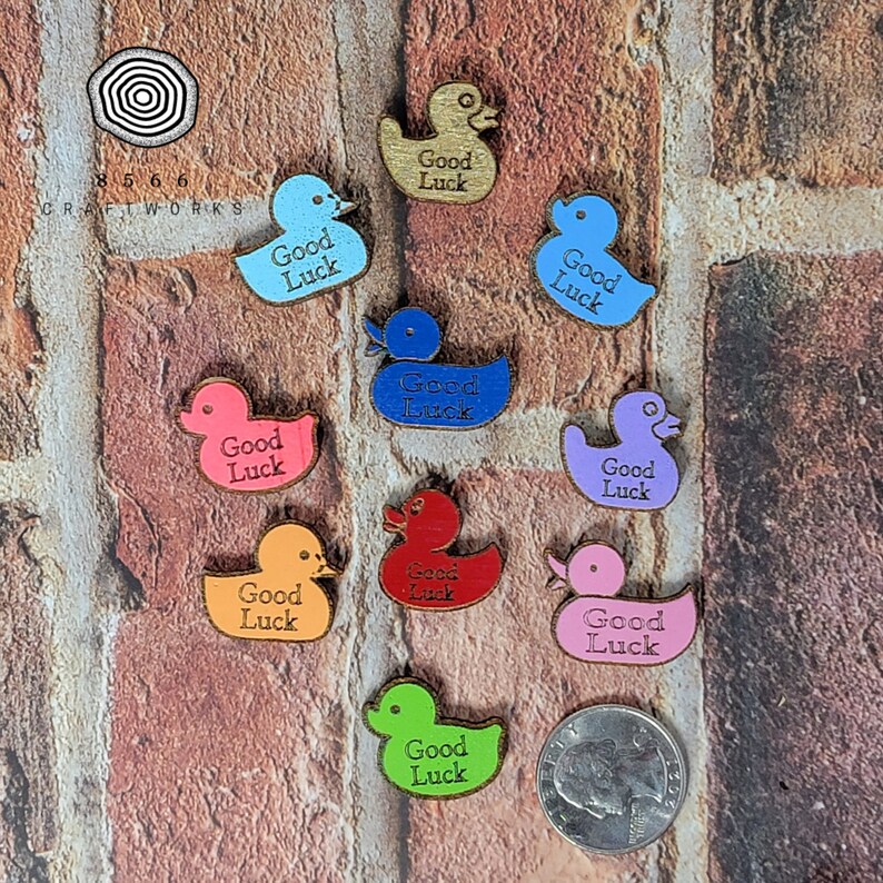 Cheerleading Ducks, Cheer Pin Decorations, Lucky Cheer Duck Charm - Etsy