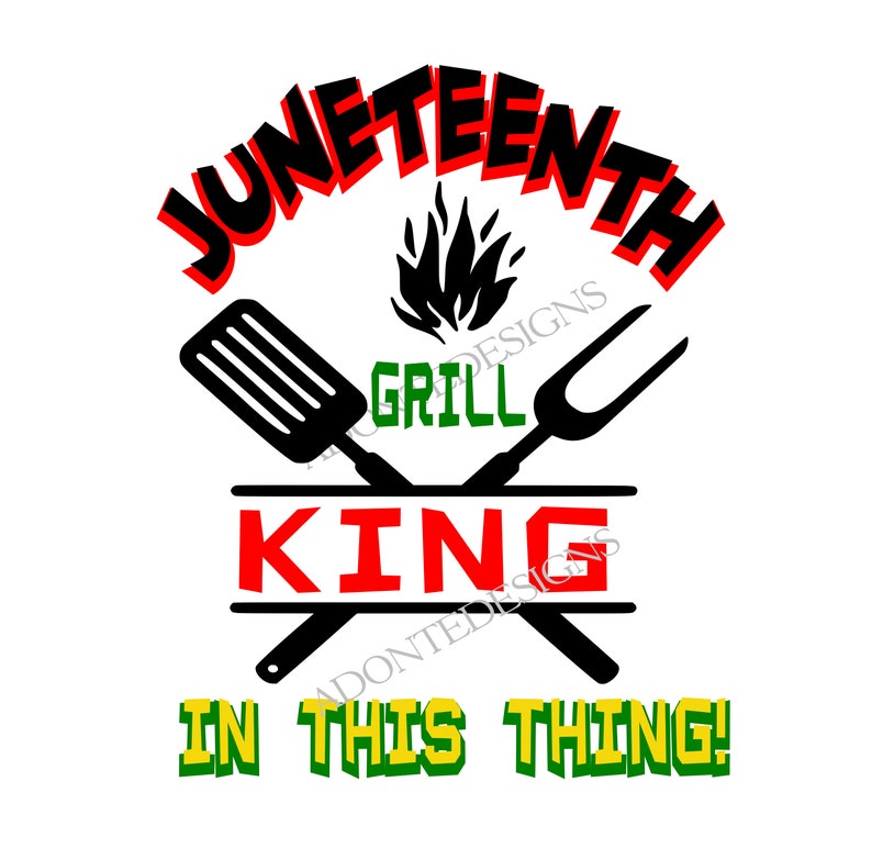 Juneteenth Grill King SVG PNG: Apron Design (digital Download) - Etsy