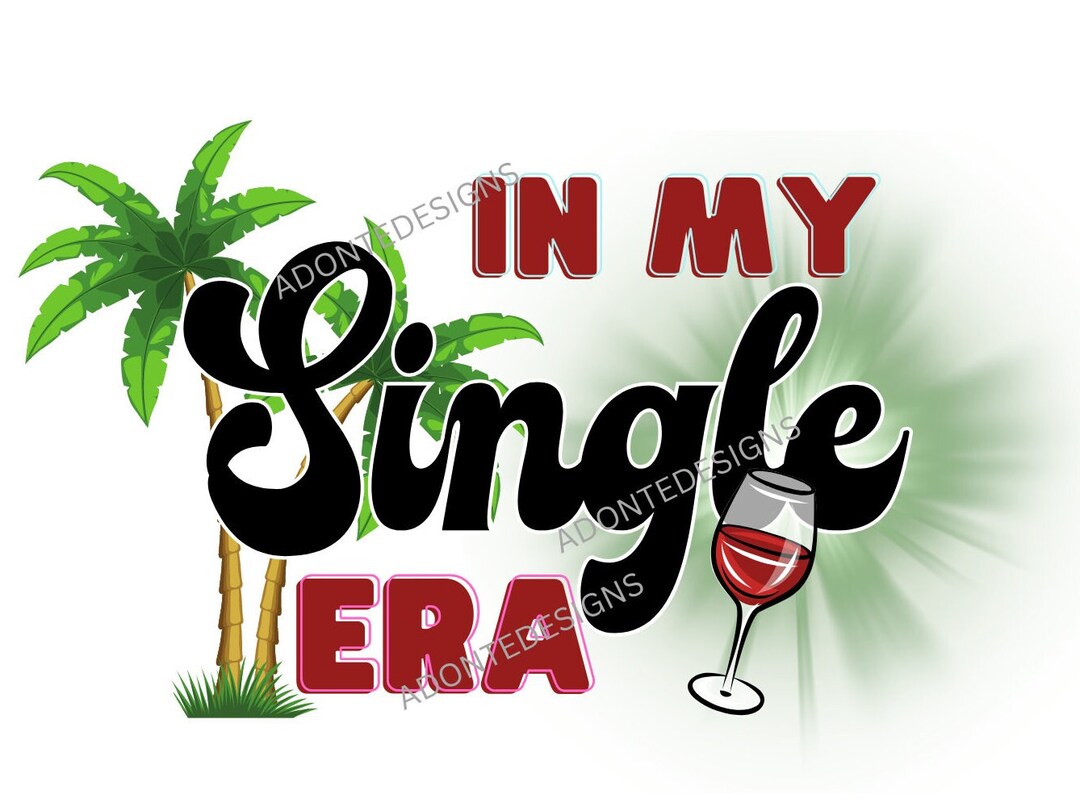 In My Single Era With Wing Png, Sublimatiom, Dtf Ready. - Etsy