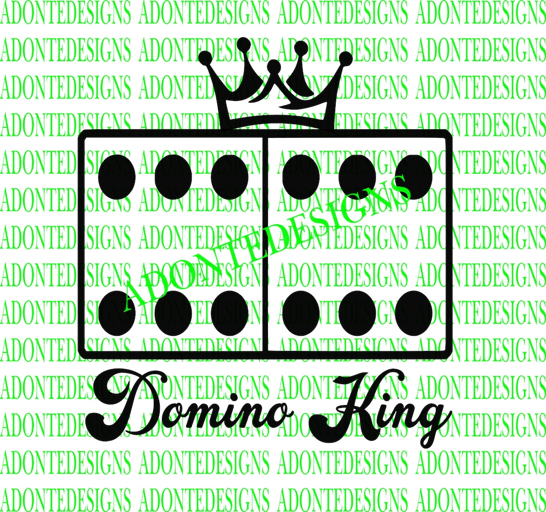 DOMINO KING Svg and Png Show Em Who's Boss on the Table - Etsy